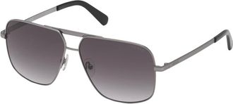 Guess Homme, Accessoires, Gris, Taille: 61 MM Lunettes de soleil Aviateur