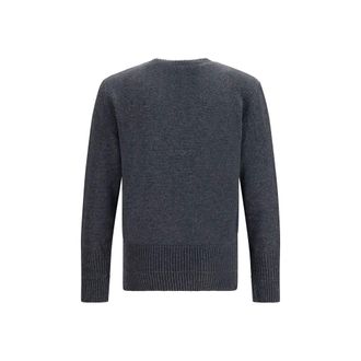 Maison Margiela Mens Gray Wool Oves Aries Sweatshirt Clothing
