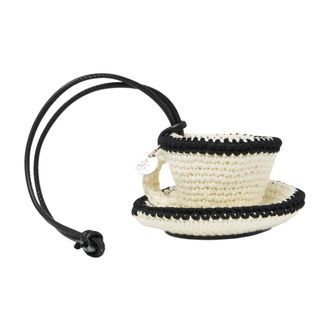 J.W.Anderson Femme, Accessoires, Blanc, Taille: ONE Size Teacup Keyring