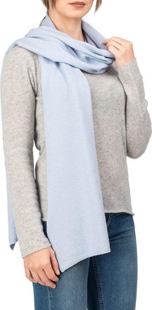 DALLE PIANE CASHMERE Schal aus Kaschmir-Gemisch - Made in Italy - Damen, Farbe: Himmel, Einheitsgröße