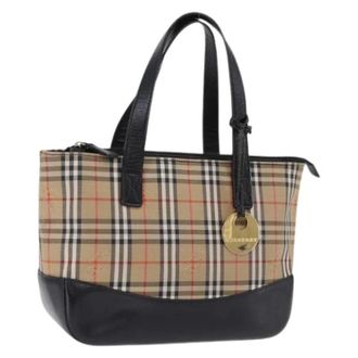 Burberry Sac &agrave; main vintage en toile Pre-owned - Femme - Pre-owned - Beige - Taille: ONE Size