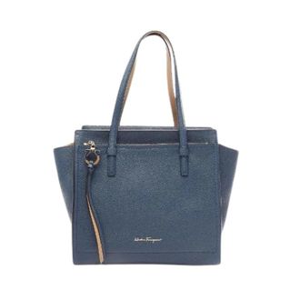 Ferragamo Pre-owned Amy Gancini Leder-Tragetasche - - Pre-owned - Damen - Blau - ONE SIZE