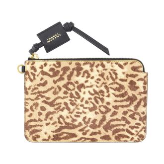 Isabel Marant Oskan Slg Pony Zip Pouch - - Bags - Damen - Braun - ONE SIZE