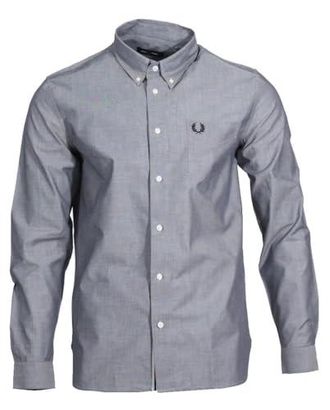 Fred Perry M5650 Chemise &agrave; manches longues pour homme, gris, XXL