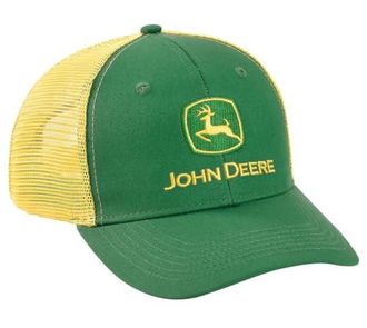 John Deere Bonnet en maille pour homme Vert/jaune LP69229