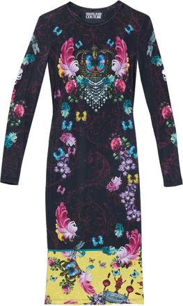 Versace Jeans Couture Femme, Robes, Multicolore, Taille: 36 FR Abito Lungo Cabinet de Curiosite