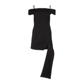 Yuzefi Femme, Robes, Noir, Taille: 38 FR Short Robes