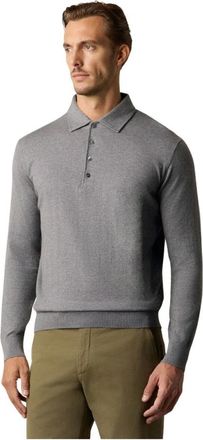 Brooks Brothers Homme, Pulls, Gris, Taille: XL Polo en coton et cachemire