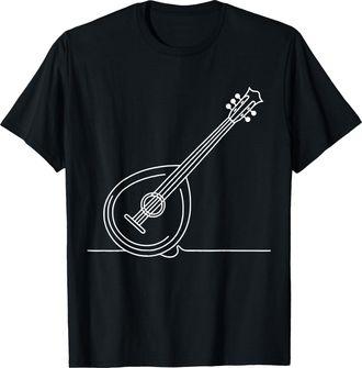 Jimbeels Bouzoukis Line Art f&uuml;r Musiker Bouzouki T-Shirt