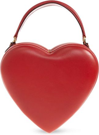 Moschino Femme, Sacs, Rouge, Taille: ONE Size Sac &agrave; main avec motif coeur