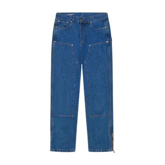 Garment Workshop Double Knee Work Pants - - Jeans - Herren - Blau - XL