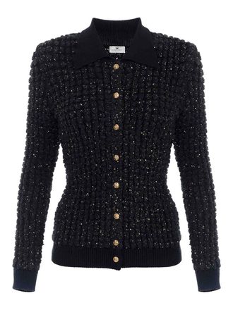 Elisabetta Franchi Pull Col Rond - Noir