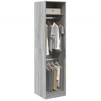 vidaXL Garde-robe gris sonoma 50x50x200 cm bois ding&eacute;nierie vidaXL