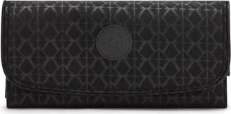 Kipling Money Land Grand Portefeuille, Signature EMB (Noir)