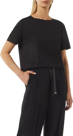 Comma T-Shirt mit Logo-Detail