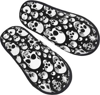 Generic &eacute;l&eacute;gant Pantoufles Hommes imprim&eacute; de cr&acirc;nes Maison Pantoufles L&eacute;g&egrave;re Chaussons dint&eacute;rieur pour Ext&eacute;rieur Homme Adulte L