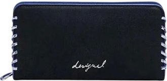 Desigual Femme, Accessoires, Noir, Taille: ONE Size Portefeuille Femme Noir avec Plusieurs Compartiments
