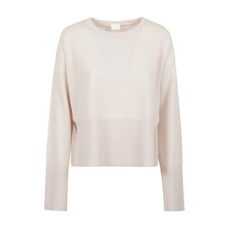C.T. Plage Rundhals-Pullover - - Knitwear - Damen - Wei&szlig; - M