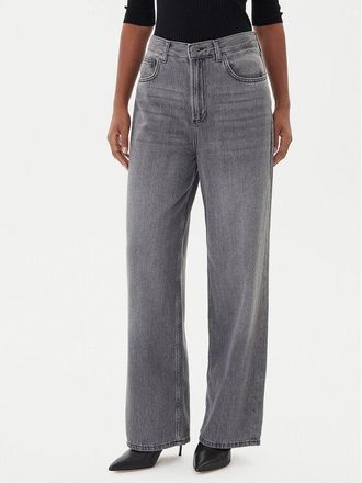 Liu Jo Jeans UF5284 DS048 Grau Baggy Fit