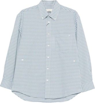 Dunst Femme, Blouses et Chemises, Bleu, Taille: 36 FR Chemise en coton &agrave; carreaux
