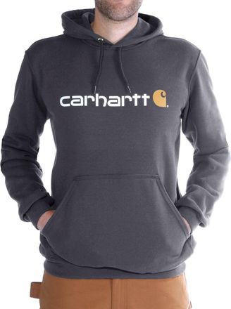 Carhartt Work in Progress Herren, Weites, mittelschweres Sweatshirt mit Logo-Grafik, Anthrazit meliert, XXL