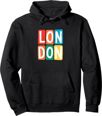 Mapanoli Design Vintage London Souvenir - Retro Modern Art London Pullover Hoodie