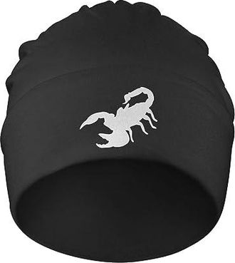 Generic Femme Homme Bonnet &Agrave; Revers Scorpion Dr&ocirc;le Bonnet dhiver Chaud Hiver Chapeaux Mode Bonnets Tricot&eacute; pour Ski Hiver Course