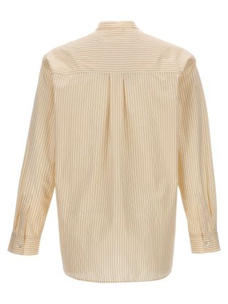 Birkenstock Striped Cotton Poplin Shirt - Cream