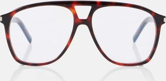 Saint Laurent Aviator-Brille Dune