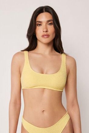 Calzedonia Bustier-bikinioberteil Crinkle Waves Gelb
