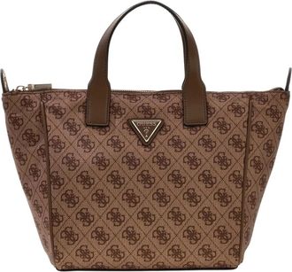 Guess Adrian Logo Kleine Tote - - Bags - Damen - Braun - ONE SIZE