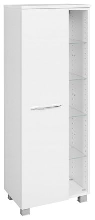 Held Möbel Portofino Midischrank, Holzwerkstoff, Weiß, 35 x 45 x 122 cm