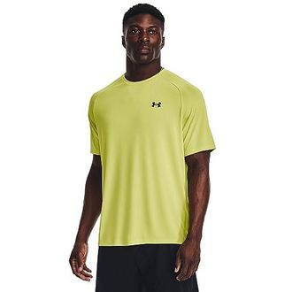Under Armour T-shirt Tech 2.0 à manches courtes pour homme, (743) Jaune citron / Noir, Taille XS