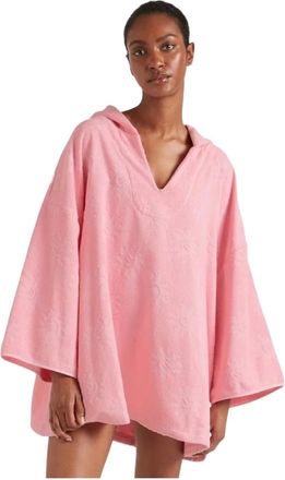 Hunza G Femme, Maillots de bain, Rose, Taille: ONE Size Sunny Hooded Poncho