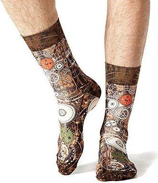 Wigglesteps Chaussettes Mechanics - Marron - taille unique