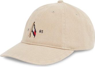 Tommy Hilfiger Cap Seasonal Flag Wash 6 Panel Cap AM0AM13348 Beige