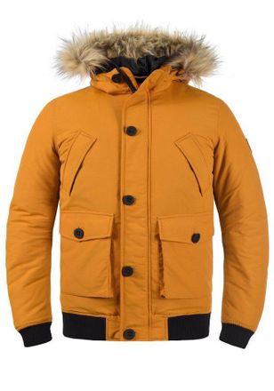 Solid Winterjacke SDFrio Winterjacke mit Kapuze und abnehmbarem Kunstell