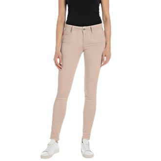 Replay Damen Jeans Hyperflex mit Stretch, Beige (Light Beige 893), 24W / 30L