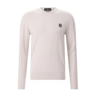 Belstaff Strickpullover mit Rundhalsausschnitt - - Knitwear - Herren - Beige - 2XL