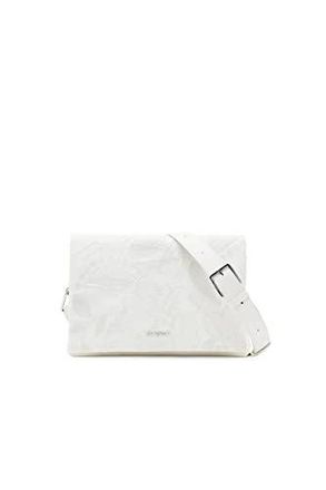 Desigual BAG_ALPHA DORTMUND FLAP 1001 RAW Femmes, Blanc, Taille unique