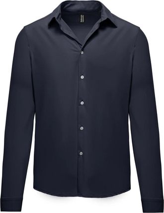 Bomboogie Homme, Chemises, Bleu, Taille: M Chemise Stretch Coupe Slim