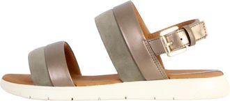Geox M&auml;dchen Dandra Slide Sandal, Dk Beige Sage, 35 EU