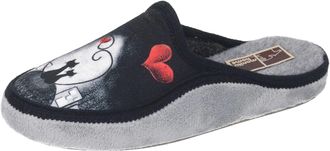 Manitu Home Damen 330000-09 Hausschuh, Grau, 40 EU