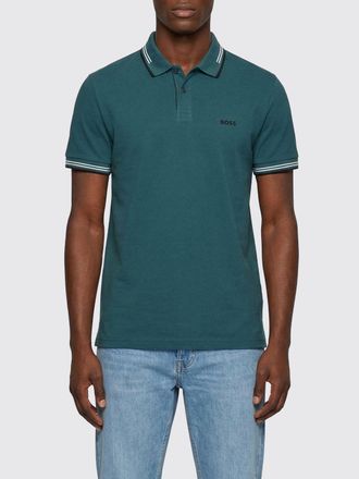 HUGO BOSS Polo BOSS Homme couleur Bleu P&eacute;trole