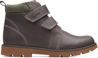 Clarks Bébé garçon Heath Strap K Bottes de Combat, Grey, 24 EU