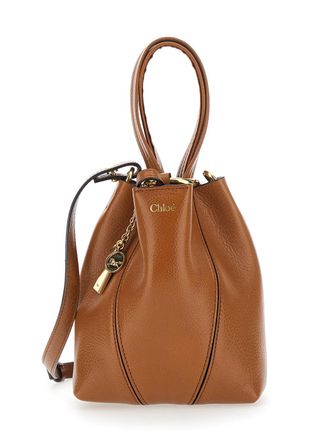 Chlo&eacute; Spin Shoulder Bag - Brown