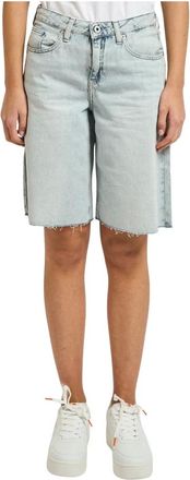 Karl Lagerfeld Femme, Shorts, Bleu, Taille: W30 Long Denim Shorts