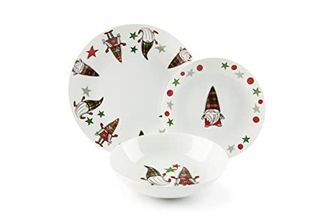 Excelsa Tartan Gnome Service de vaisselle 18 pi&egrave;ces 65504
