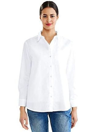 Street One A343796 Blouse à Manches Longues, Blanc, 38 Femme