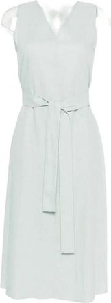 Calvin Klein Femme, Robes, Vert, Taille: 40 FR Tie-detail V-neck Sleeveless Midi Dress